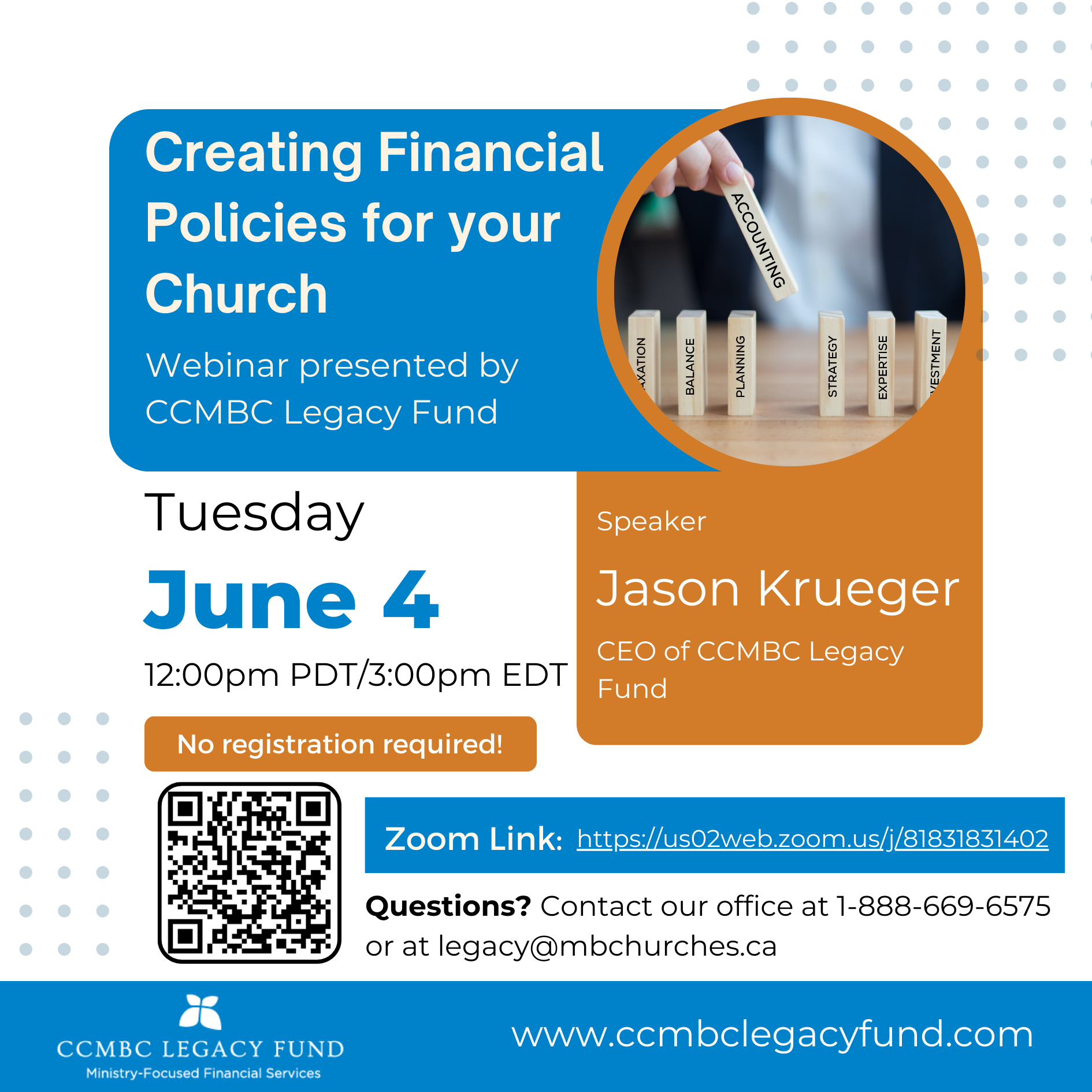 Investing in Kingdom Growth Together - CCMBC Legacy Fund